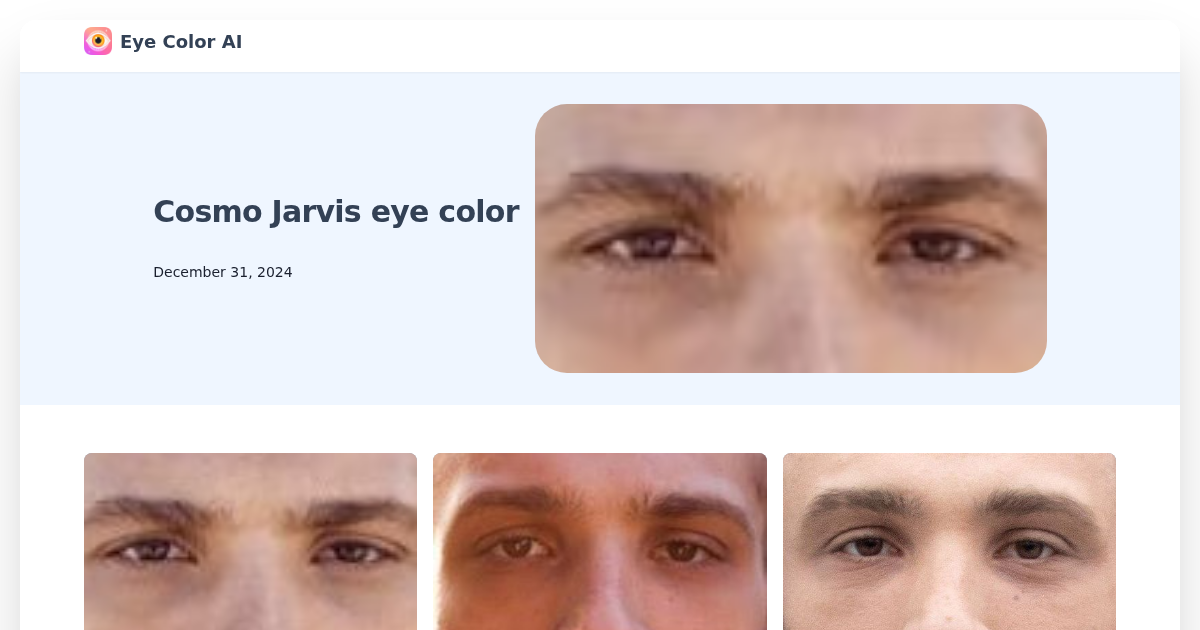 Cosmo Jarvis eye color