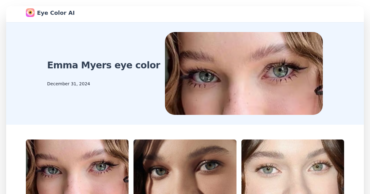 Emma Myers eye color