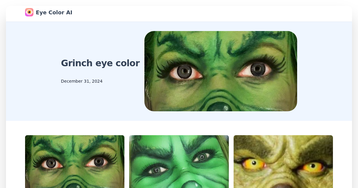 Grinch eye color