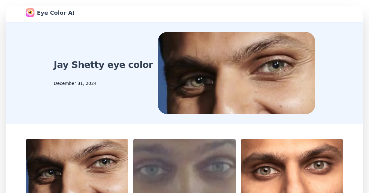 Jay Shetty eye color