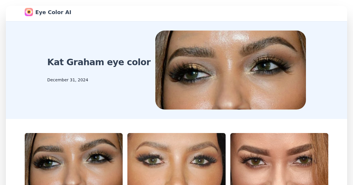 Kat Graham eye color