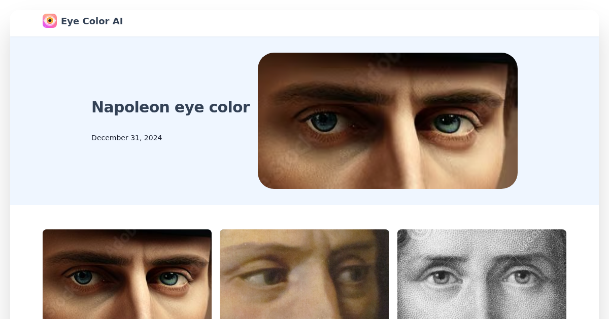 Napoleon eye color