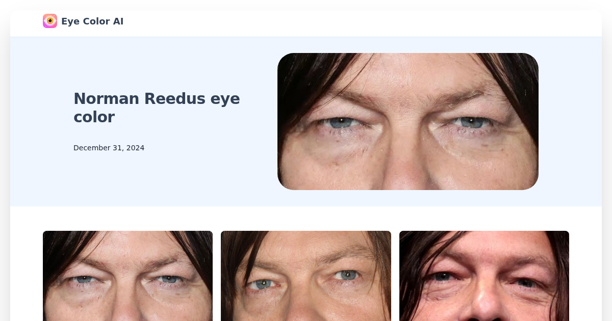 Norman Reedus eye color