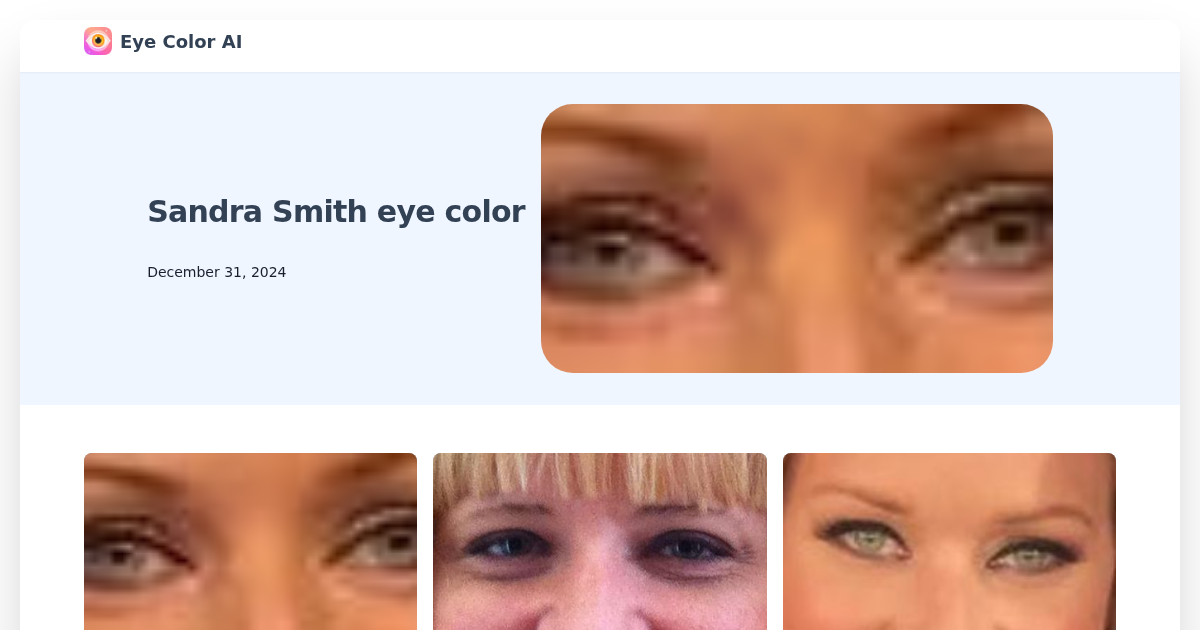 Sandra Smith eye color