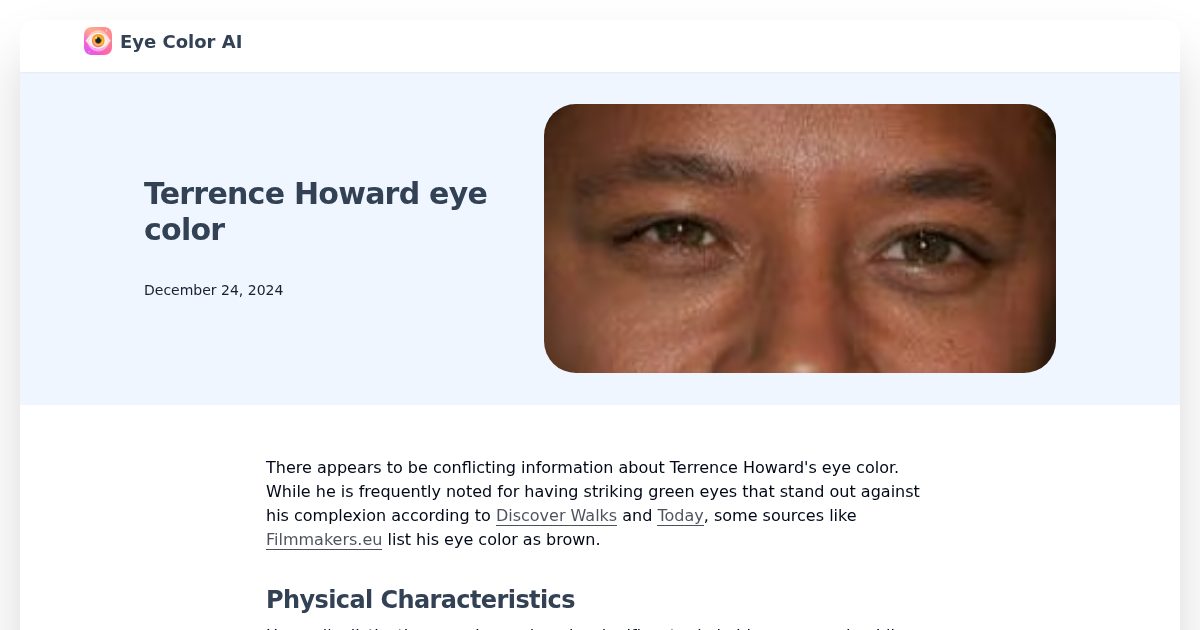 Terrence Howard eye color